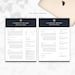 Resume Template 2 Page Navy Blue CV Template Cover Letter for Word ...