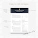Resume Template 2 Page Navy Blue CV Template Cover Letter for Word ...