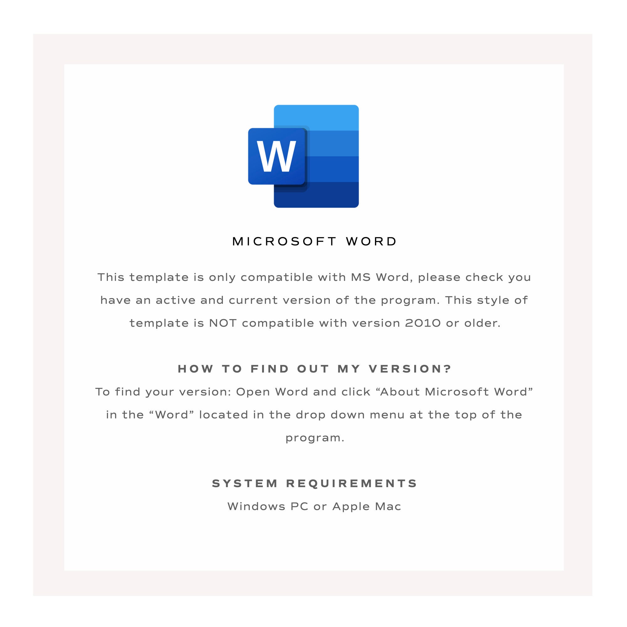 3 Page Resume Template | "blanco" CV Template With Cover Letter for ...