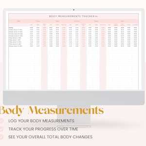Weight Loss & Fitness Tracker Spreadsheet for Google Sheets | Habit ...
