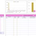 Pink Monthly Budget Spreadsheet for Google Sheets Digital Budget ...