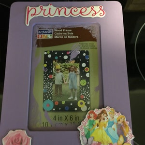 Disney Princesses Theme Photo Frame DEAL Great for DCL Fe Gifts Too - Etsy