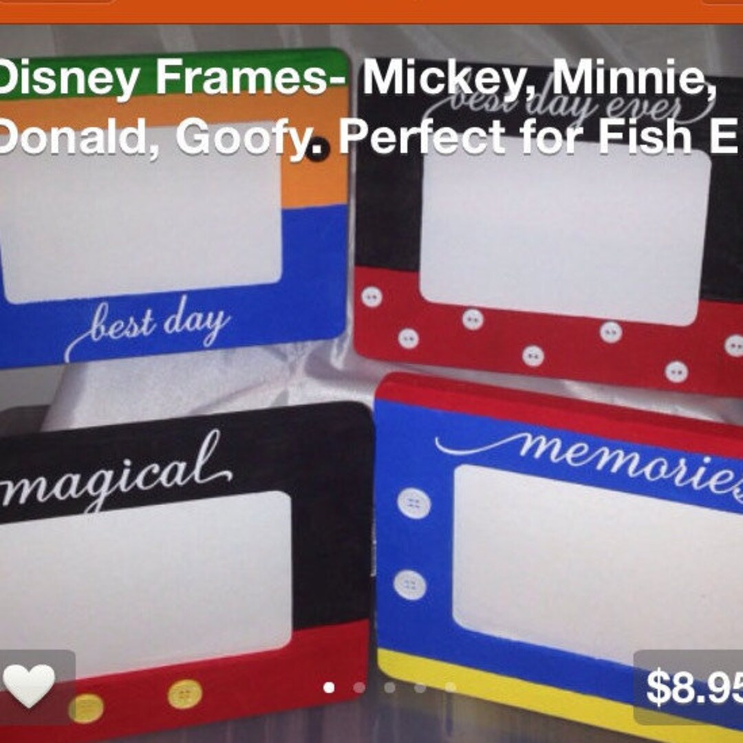 Disney Theme Picture Frame 4x6 Any Style - Etsy