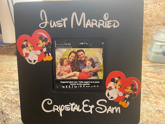 Minnie Mouse & Mickey Mouse Disney Wedding Photo Frame Great - Etsy