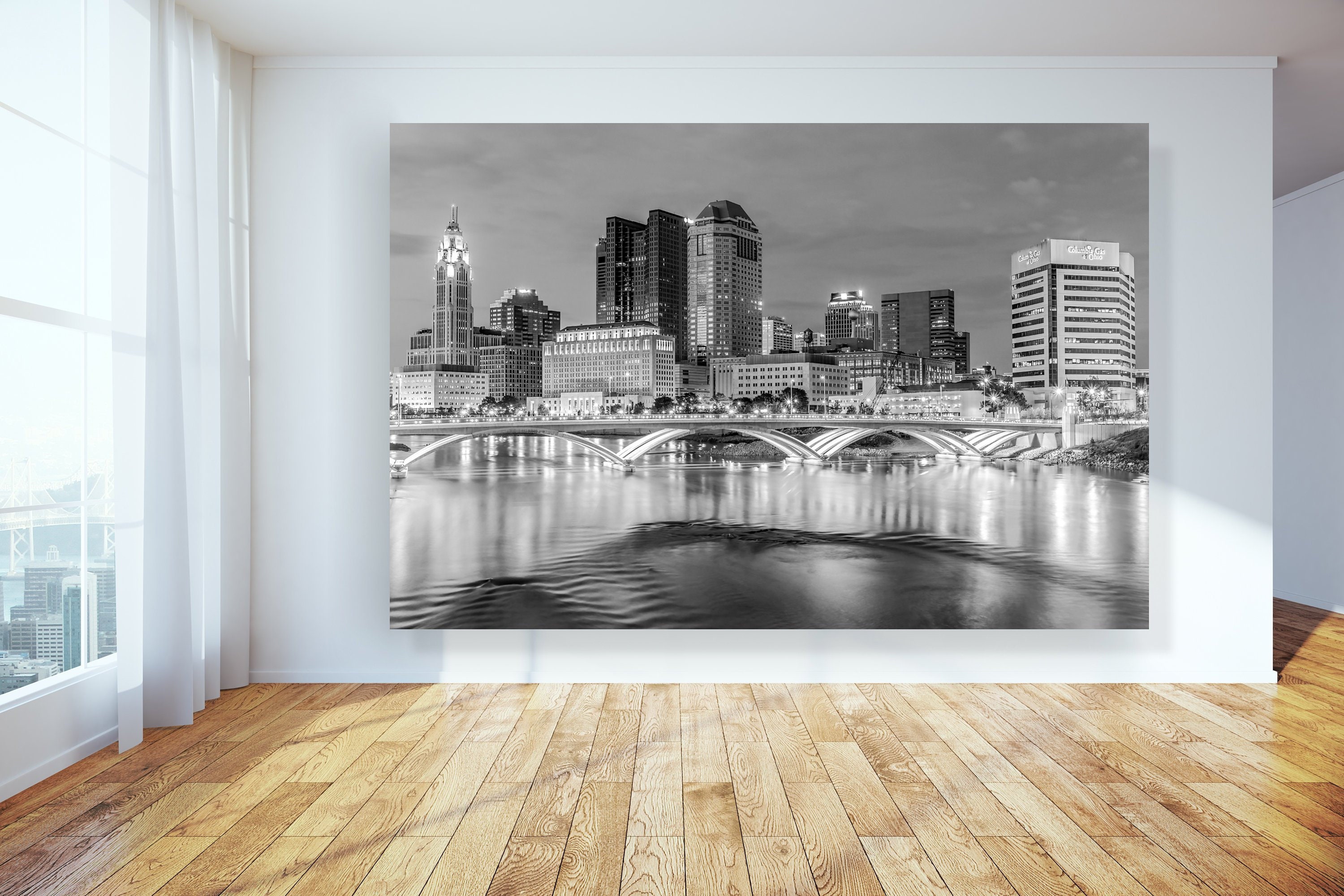 Buckeye State Art - Columbus Ohio Black & White Photo - Wall Art Photo ...