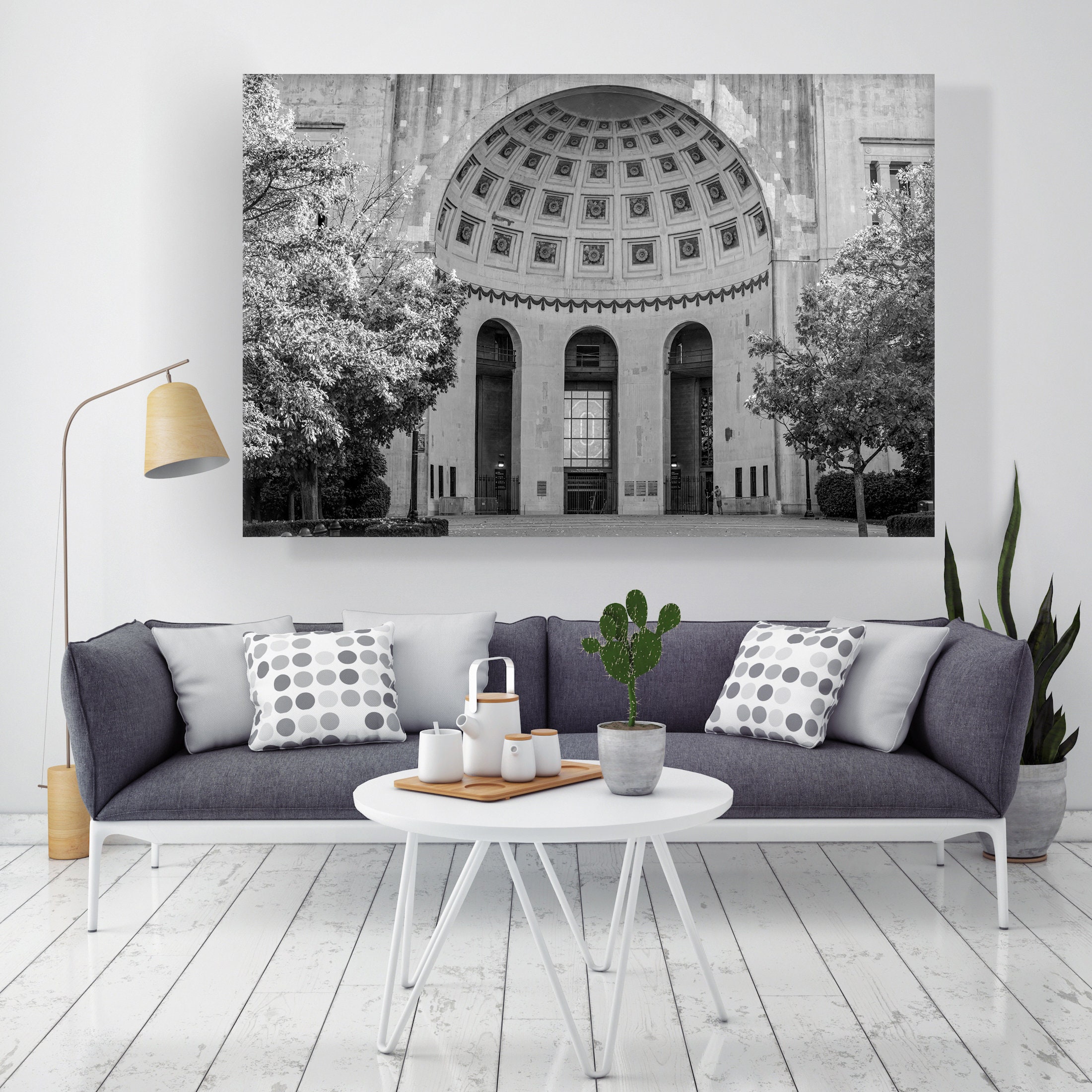Black and White Canvas Print Ohio State Buckeyes Photo Canvas Wall Art ...