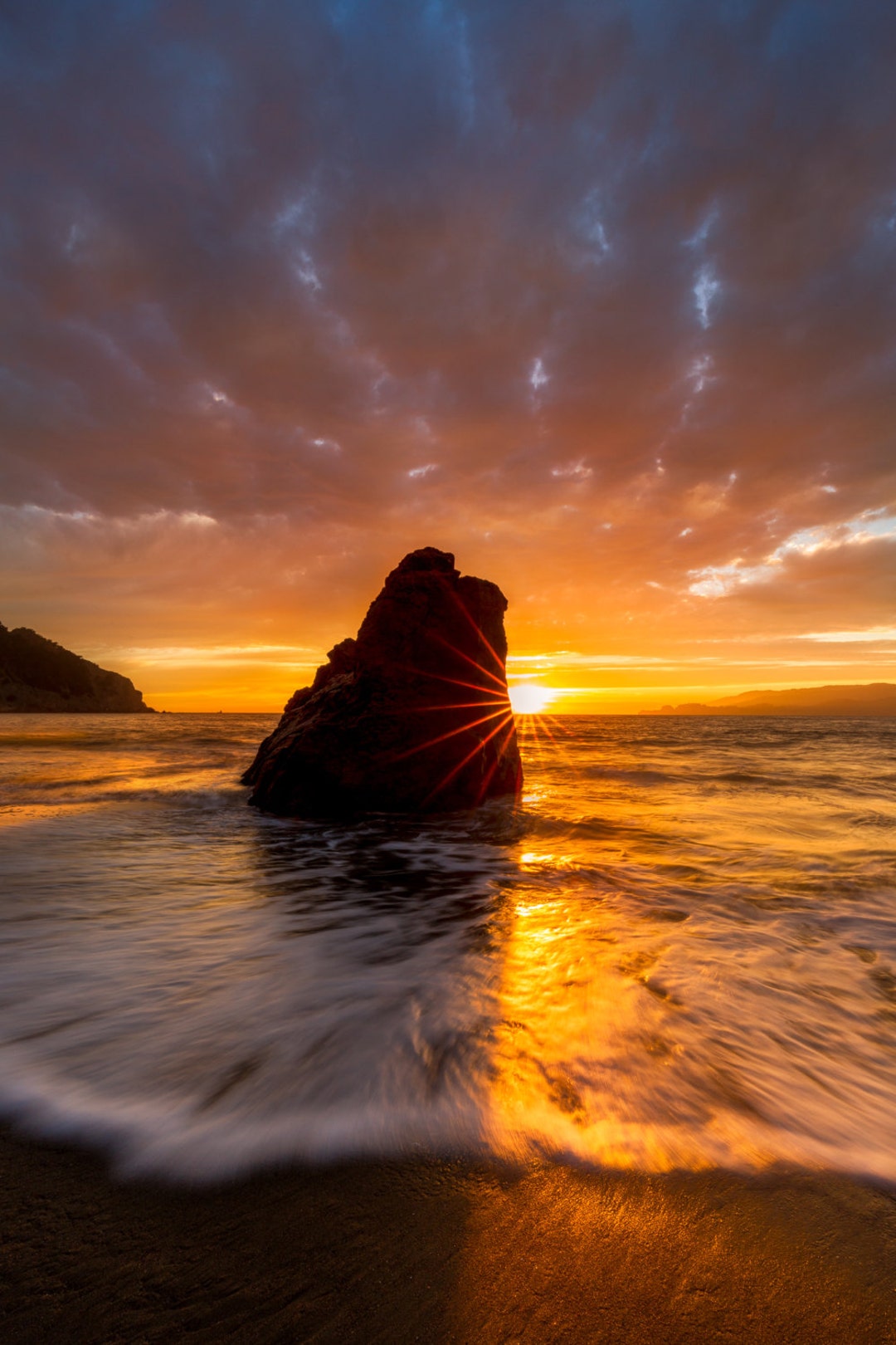 Beach Photo of California Coast - San Francisco Art - Sunset Photograph ...