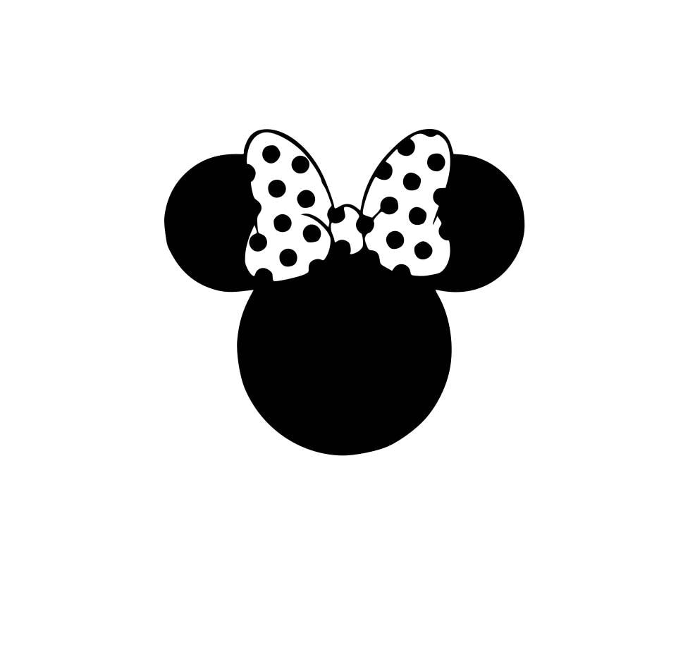 Minnie Mouse Silhouette Vector