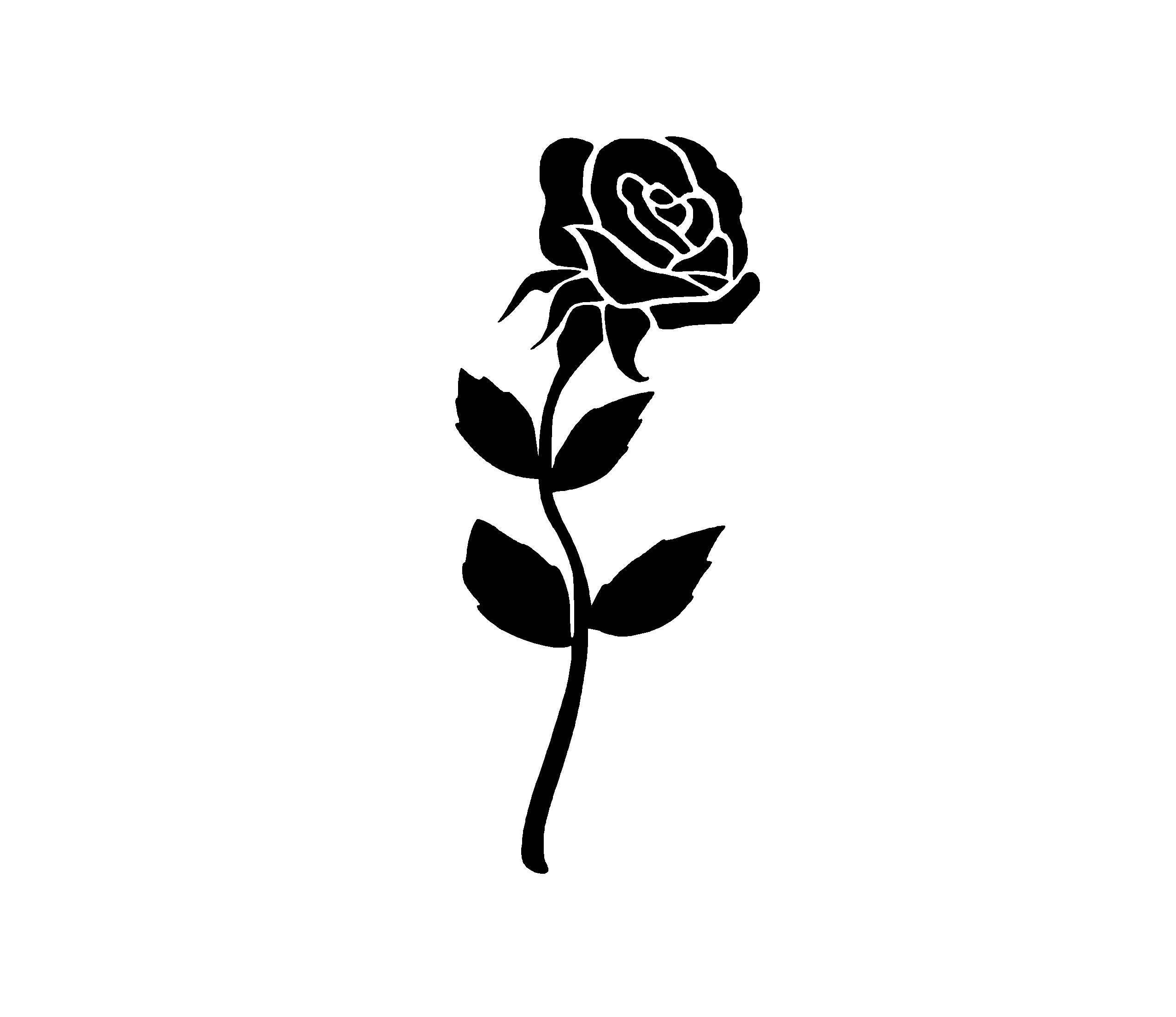 Rose Graphic - Instant Download SVG and PNG Files - Great for Clip Art ...