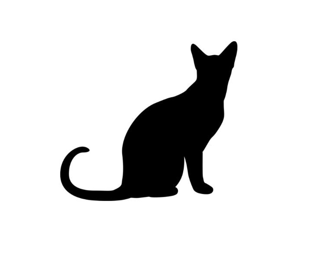Sitting Cat SVG Vector Graphic - Digital Download - Vector Animal ...