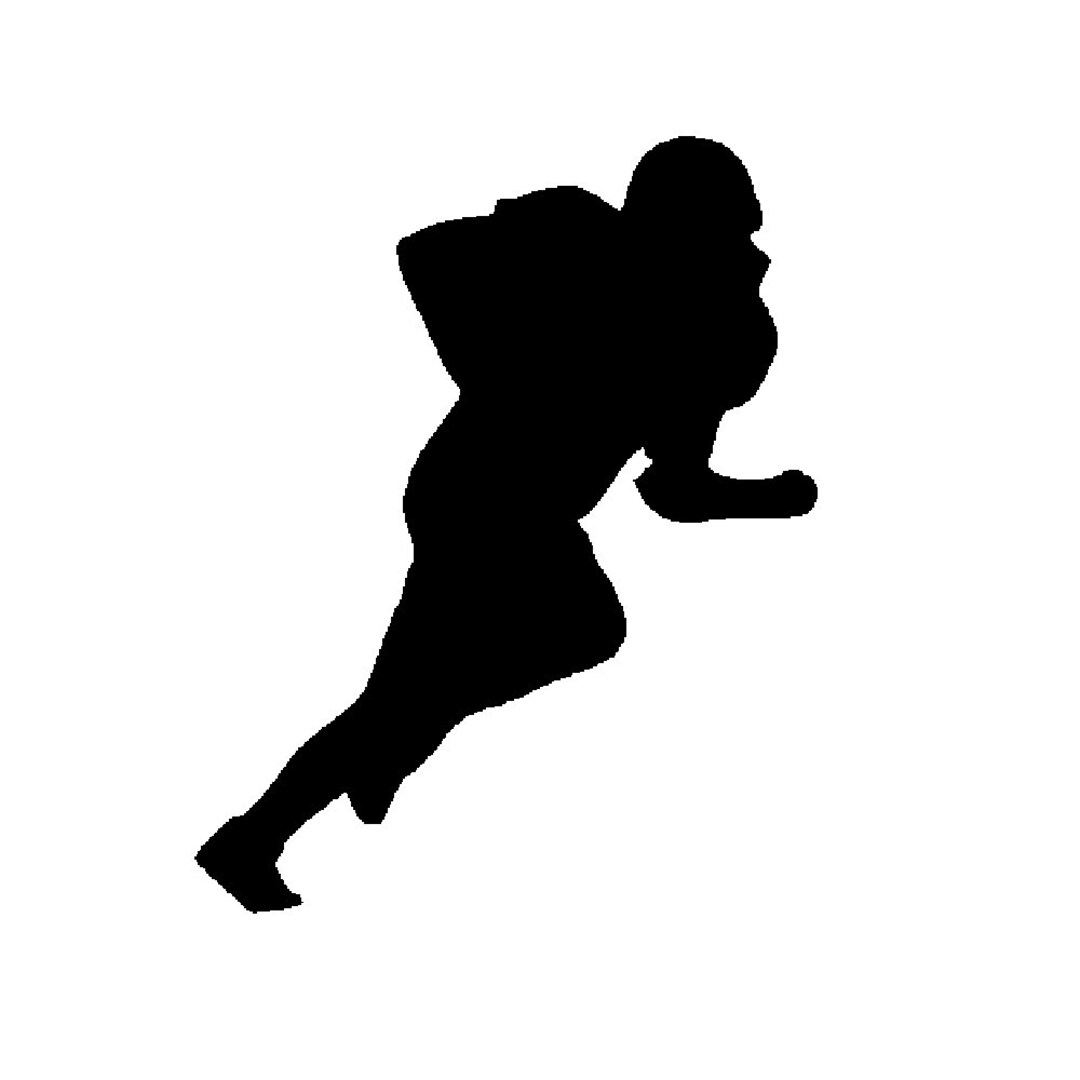 Football Player Vector Graphic Instant Download SVG File for Cricut ...