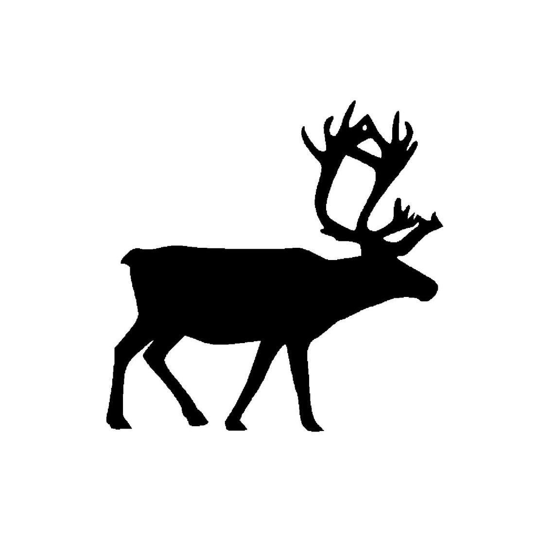 Reindeer/caribou Vector Graphic - Instant Download SVG File for Cricut ...