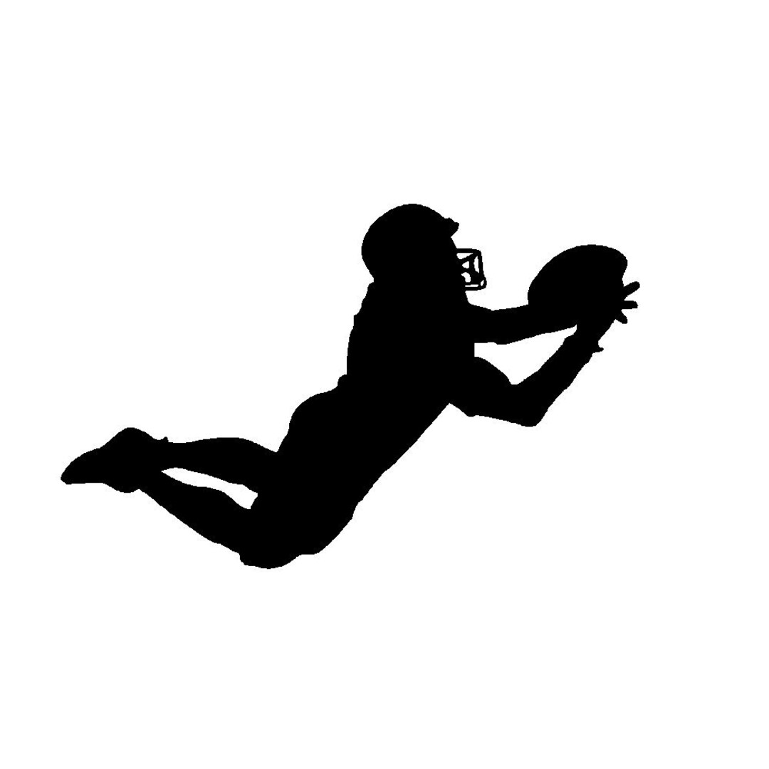 Football Player Vector Graphic - Instant Download SVG File for Cricut ...