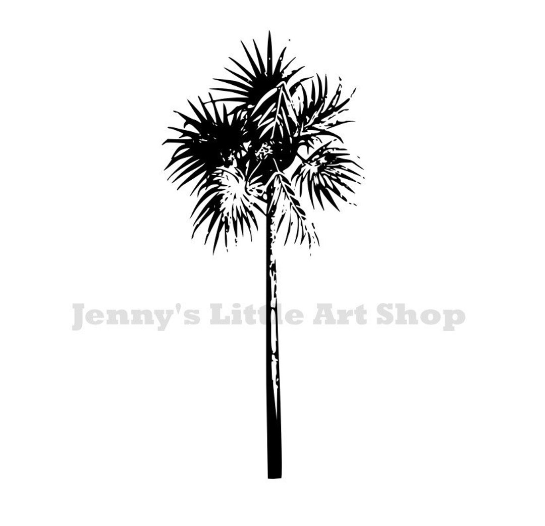 Palm Tree Graphic - Instant Download SVG and PNG Files for Digital ...