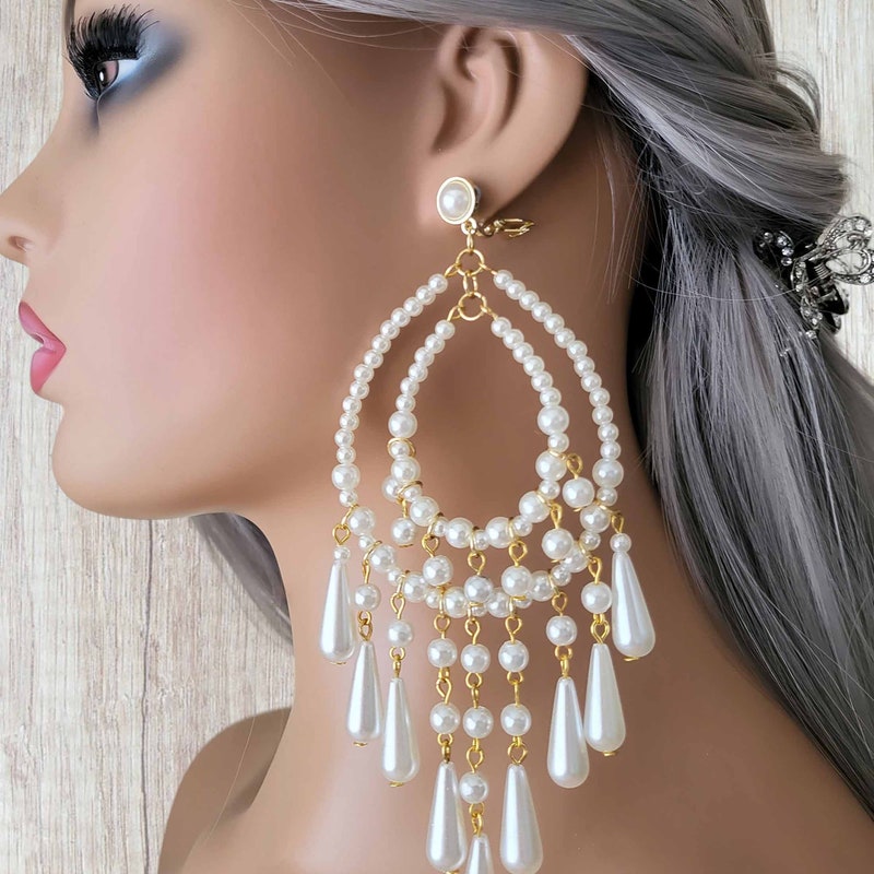 Very Long Earrings - Etsy