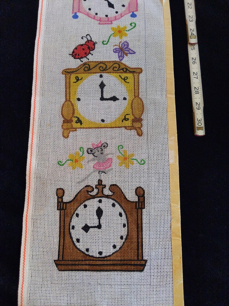 KIT Large Hand-painted Needlepoint Canvas Kit With Yarn. Nursery Rhyme ...