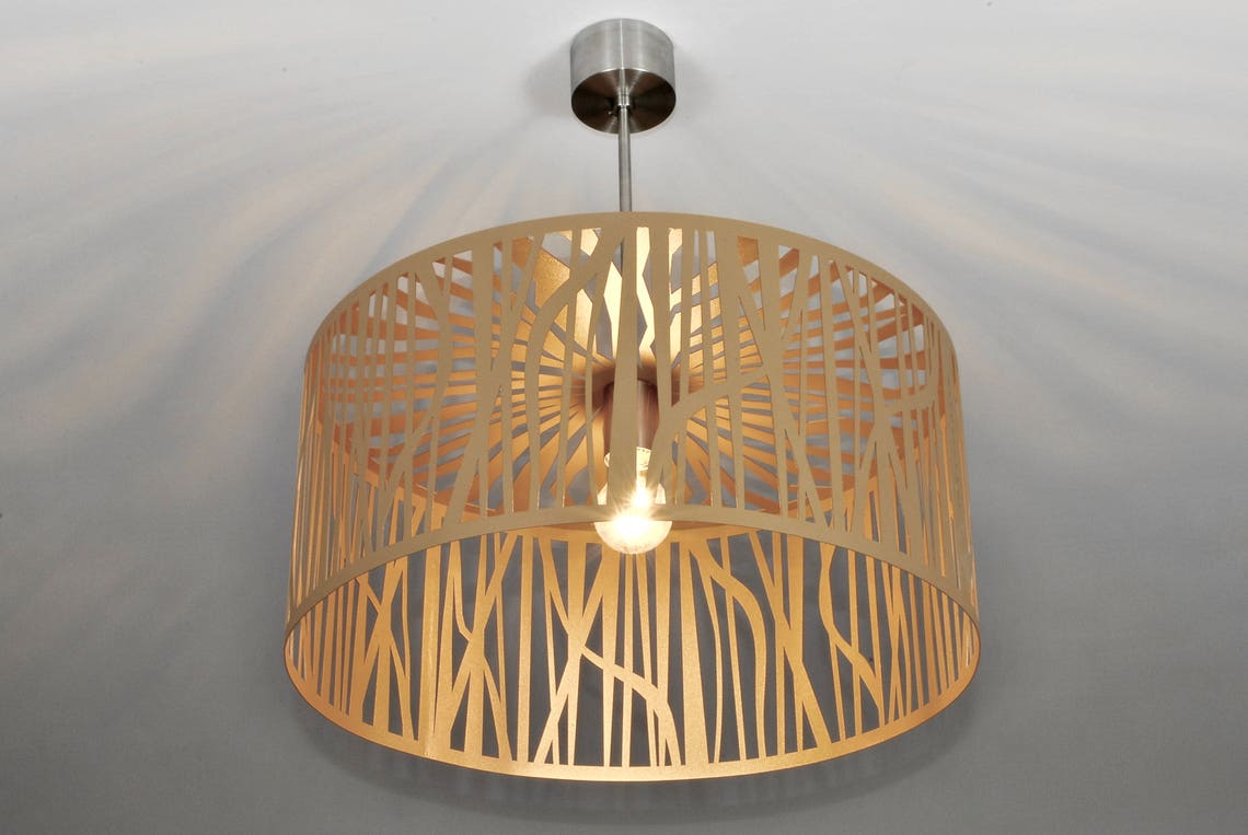 Modern Lamp Unusual Unique Design Ceiling Light GOLD FOREST - Etsy