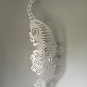 Wall Lamp WHITE TIGER, Steel Sconce, Animal Wall Ligh, Unique Lamp - Etsy