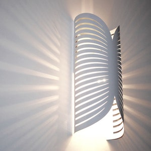 White Wall Lamp WHITE RAYS Made of Steel - Etsy