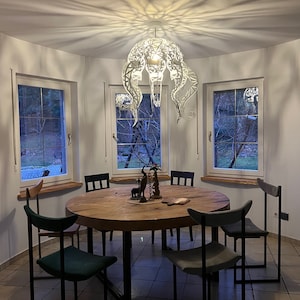 Handcrafted Steel Octopus Ceiling Lamp - Nautical Lighting Fixture for ...