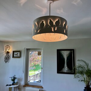 Modern Lamp, Ceiling Light WHITE BIRDS - Etsy