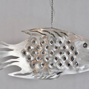 Ceiling Light COD FISH Unique Design, Steel Fish Lamp - Etsy