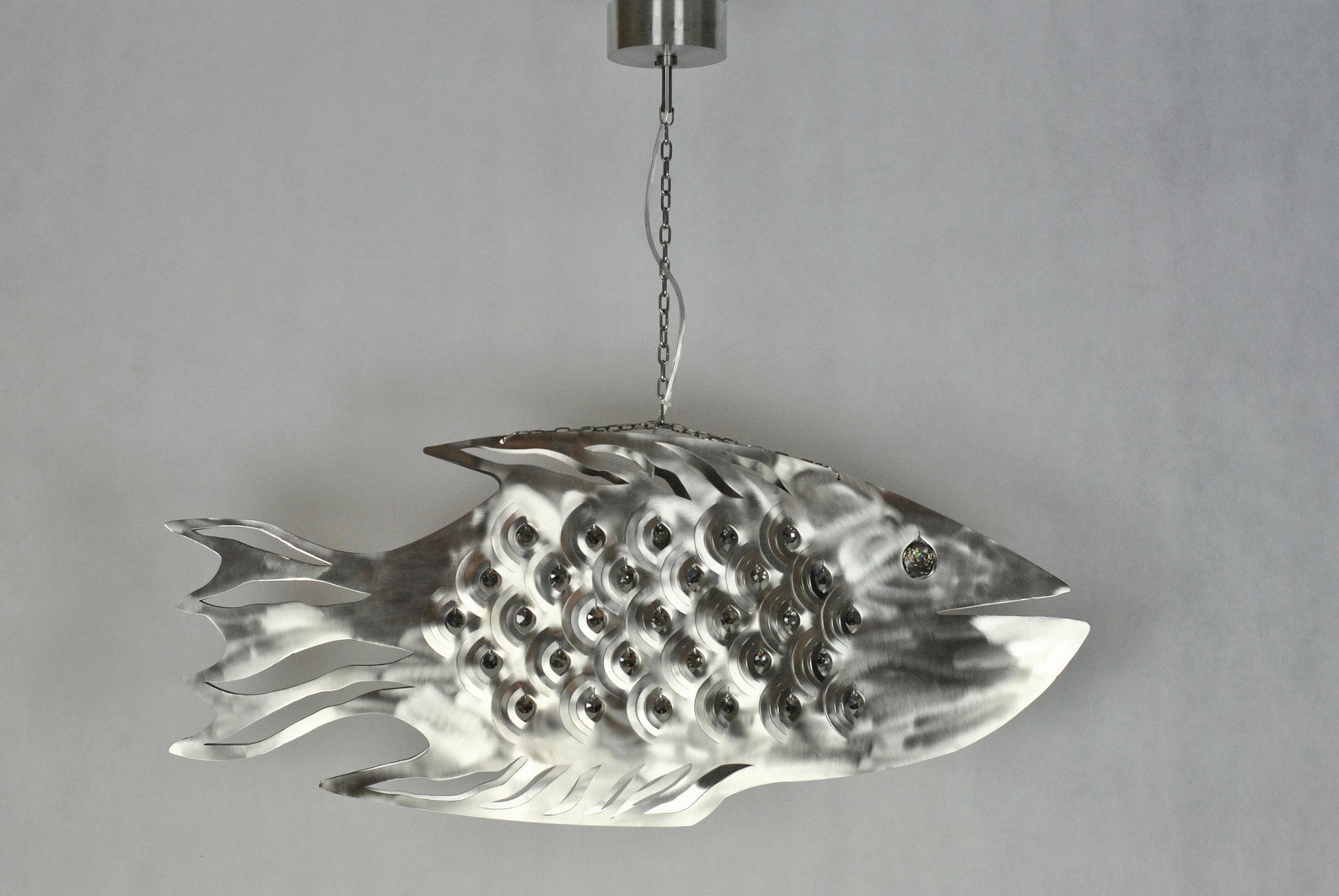 Ceiling Light COD FISH Unique Design, Steel Fish Lamp - Etsy
