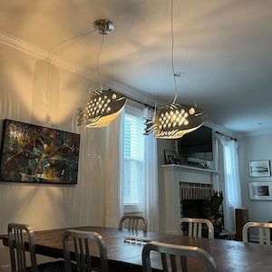 Ceiling Light COD FISH Unique Design, Steel Fish Lamp - Etsy