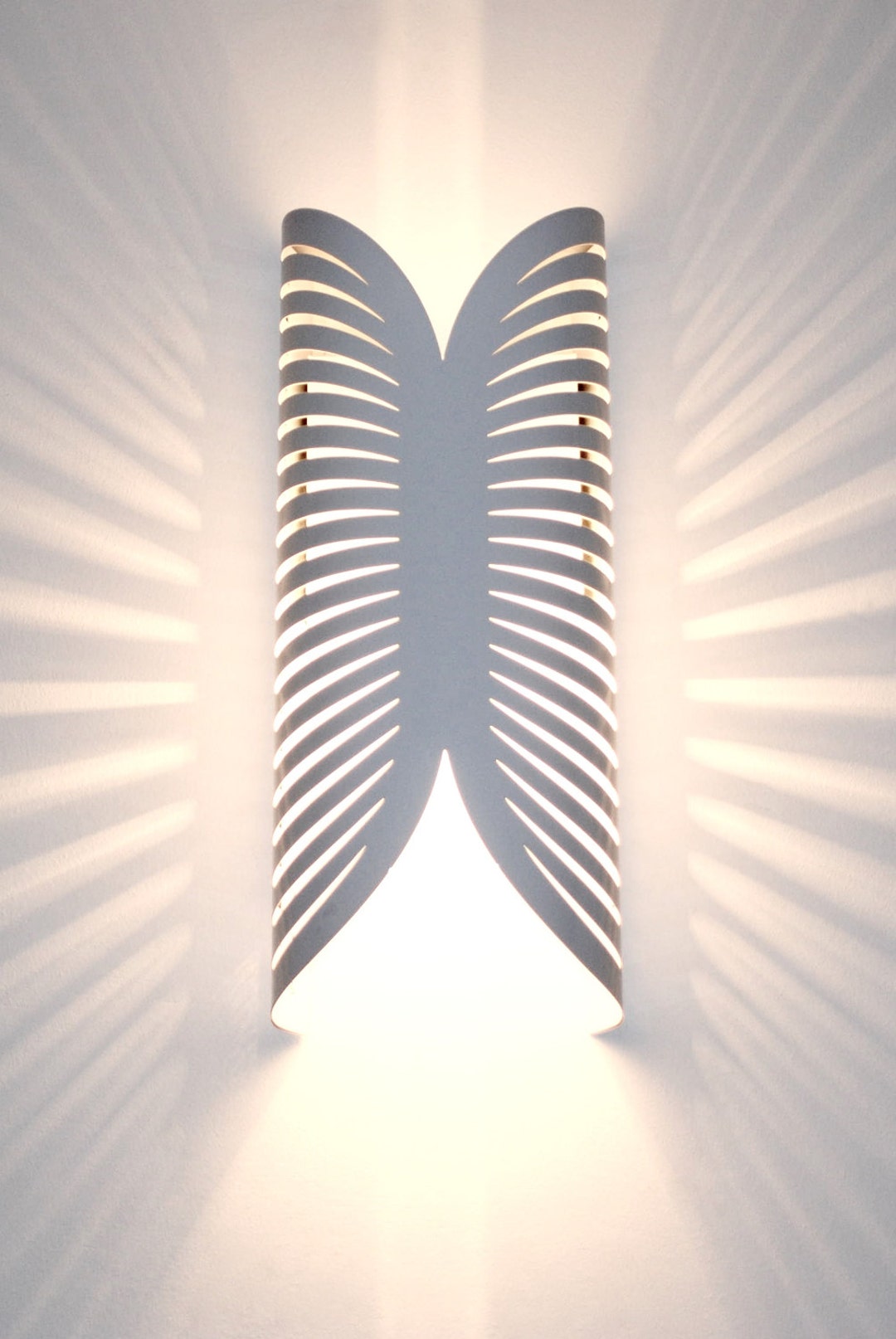White Wall Lamp WHITE RAYS Made of Steel - Etsy