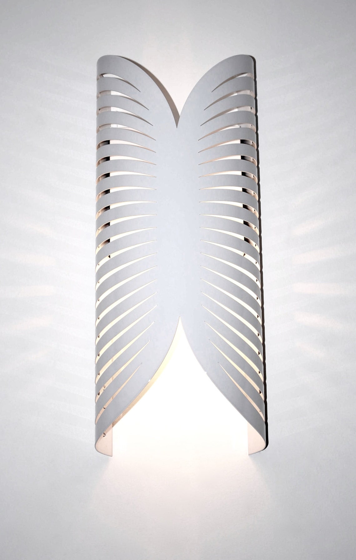 White Wall Lamp WHITE RAYS Made of Steel - Etsy