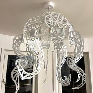 Handcrafted Steel Octopus Ceiling Lamp - Nautical Lighting Fixture for ...