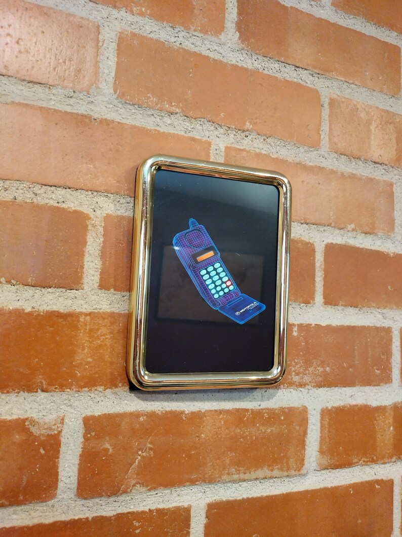 Neon Motorola Flip Phone Art Print by Neon Nicho - Etsy