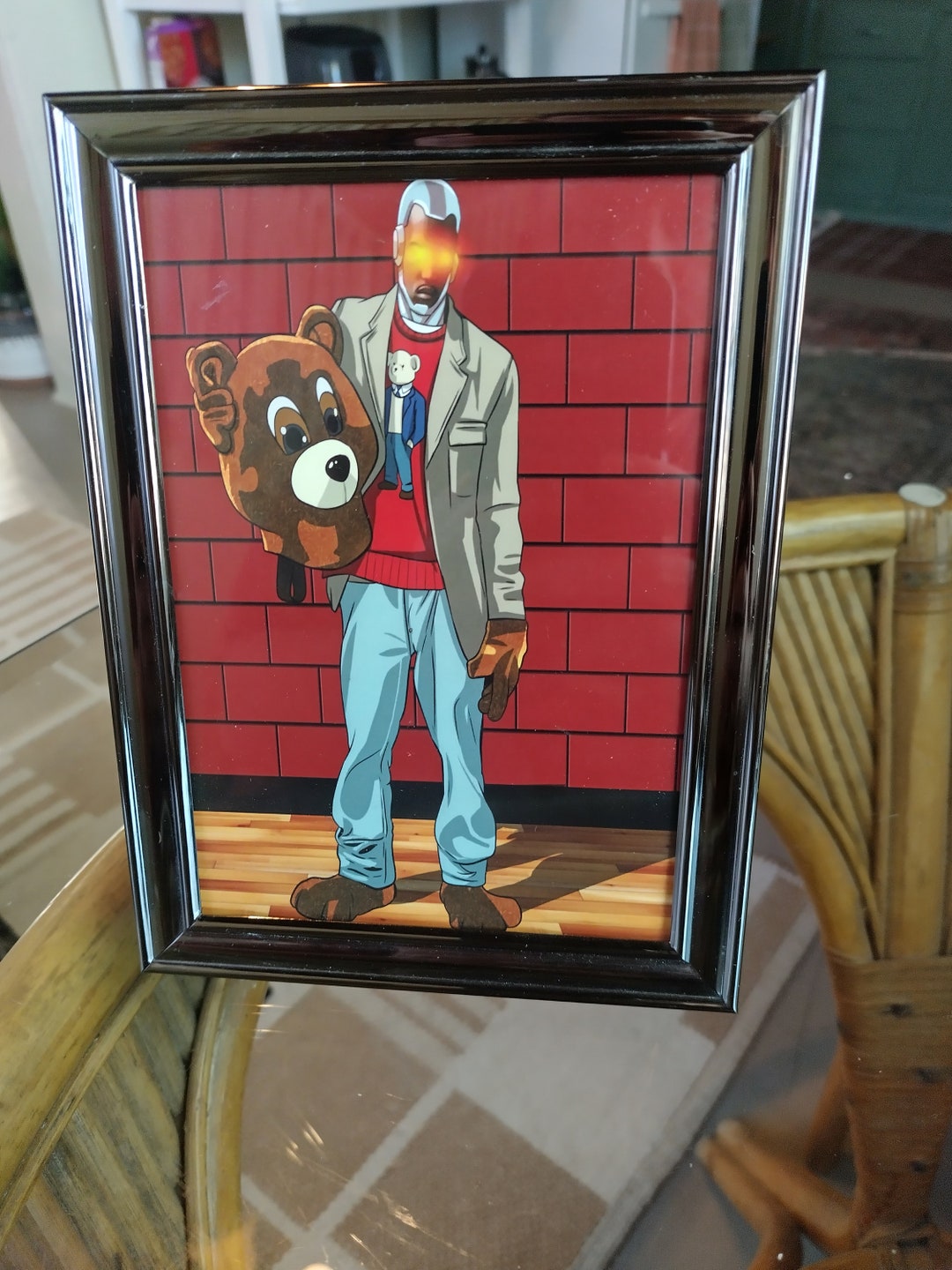 Kanye West College Dropout Cyborg by Neon Nicho - Etsy