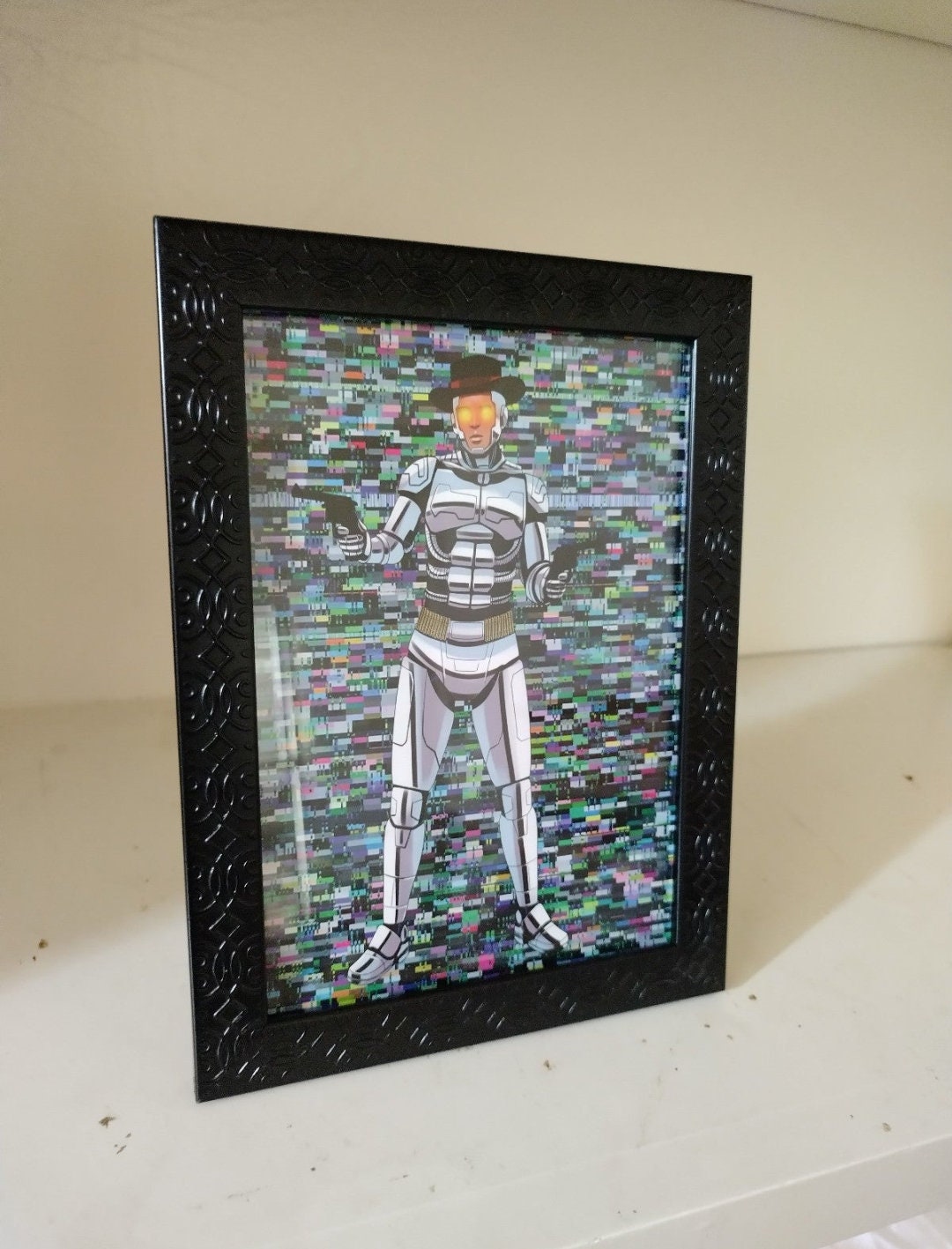 Cyborg Cowboy With 2 Revolvers Westworld Futuristic Art Print by Neon ...