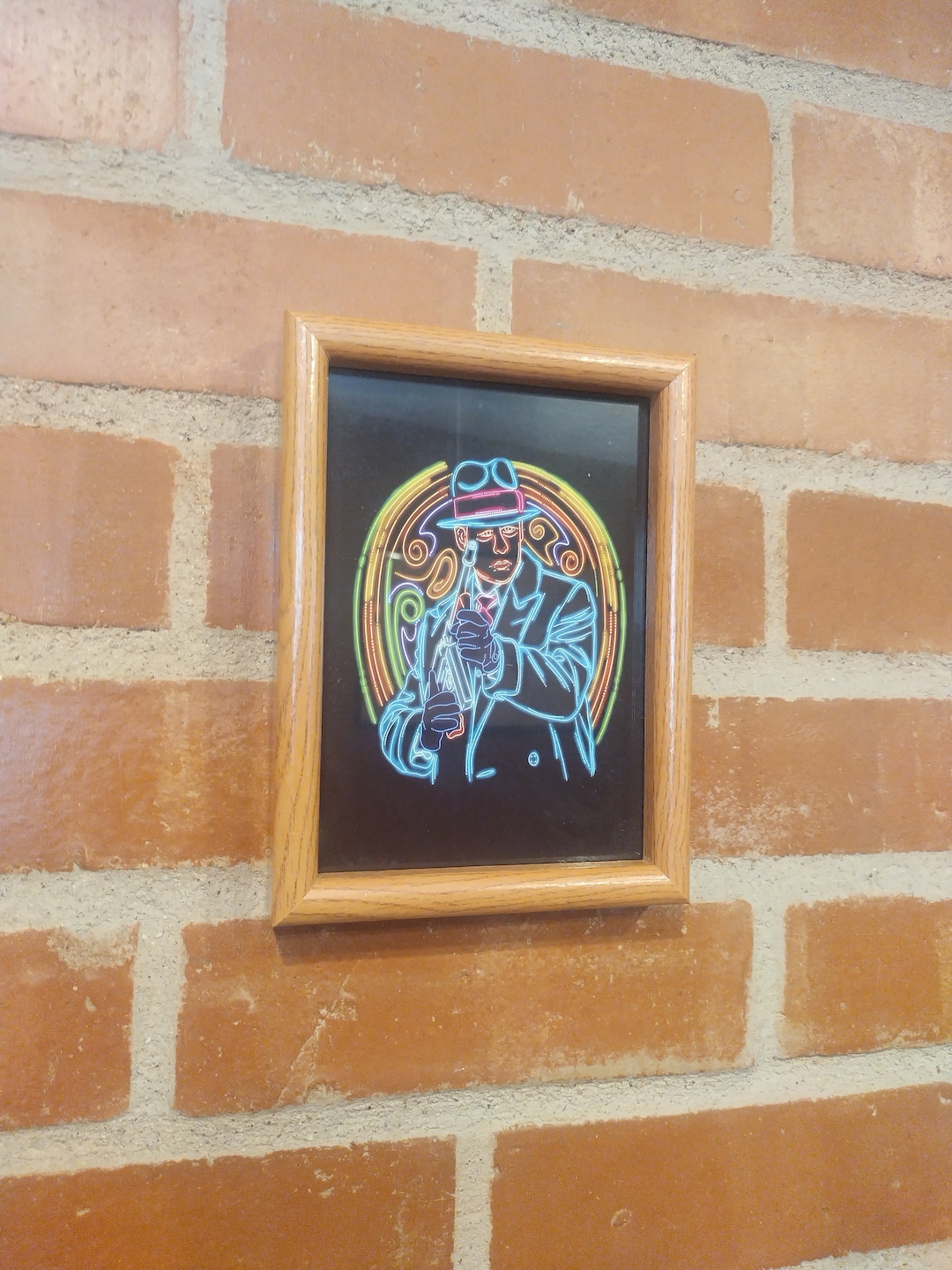 Neon John Dillinger Prohibition Era Gangster Art Print by Neon Nicho ...