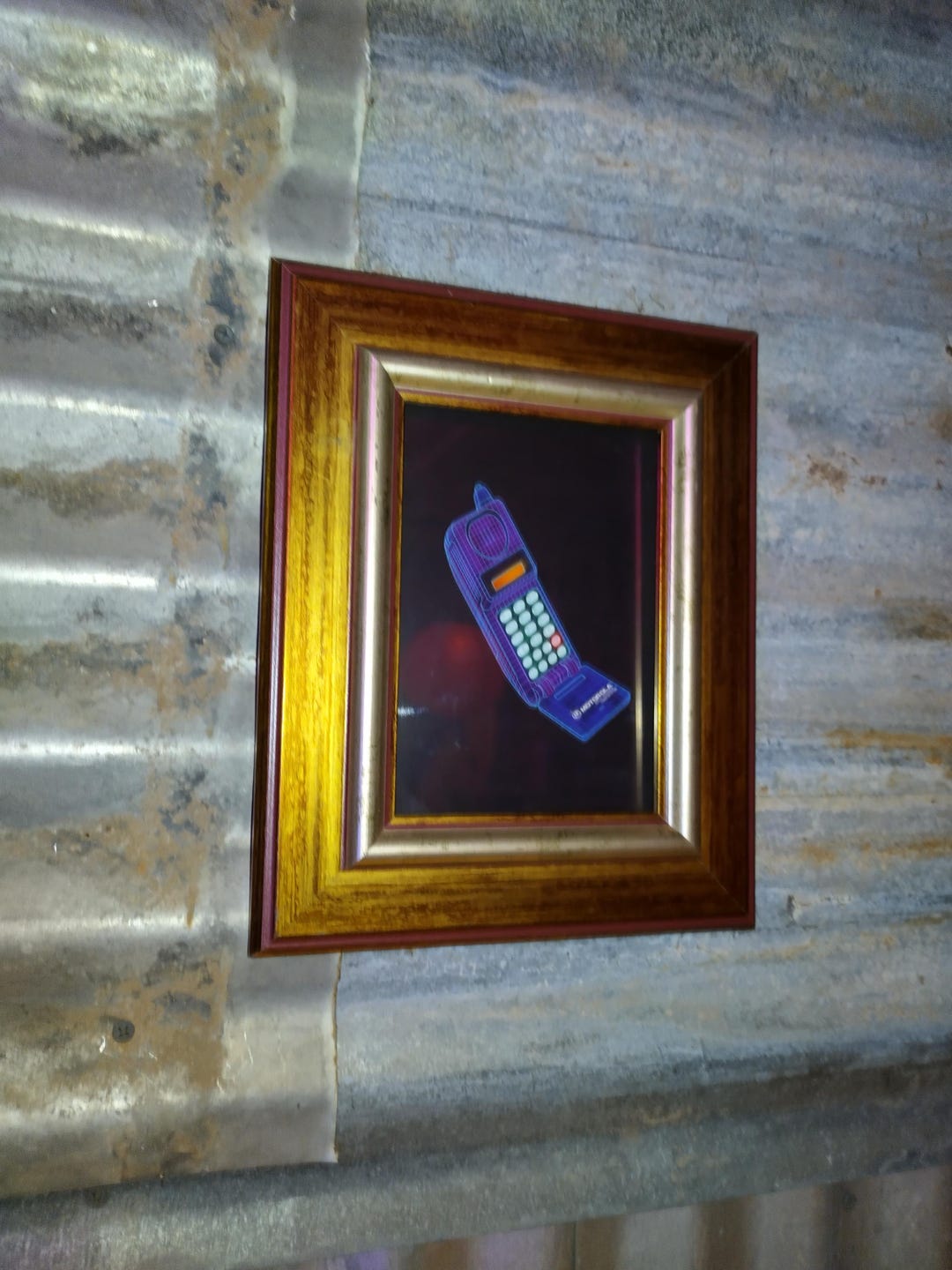 Neon Motorola Flip Phone Art Print by Neon Nicho - Etsy