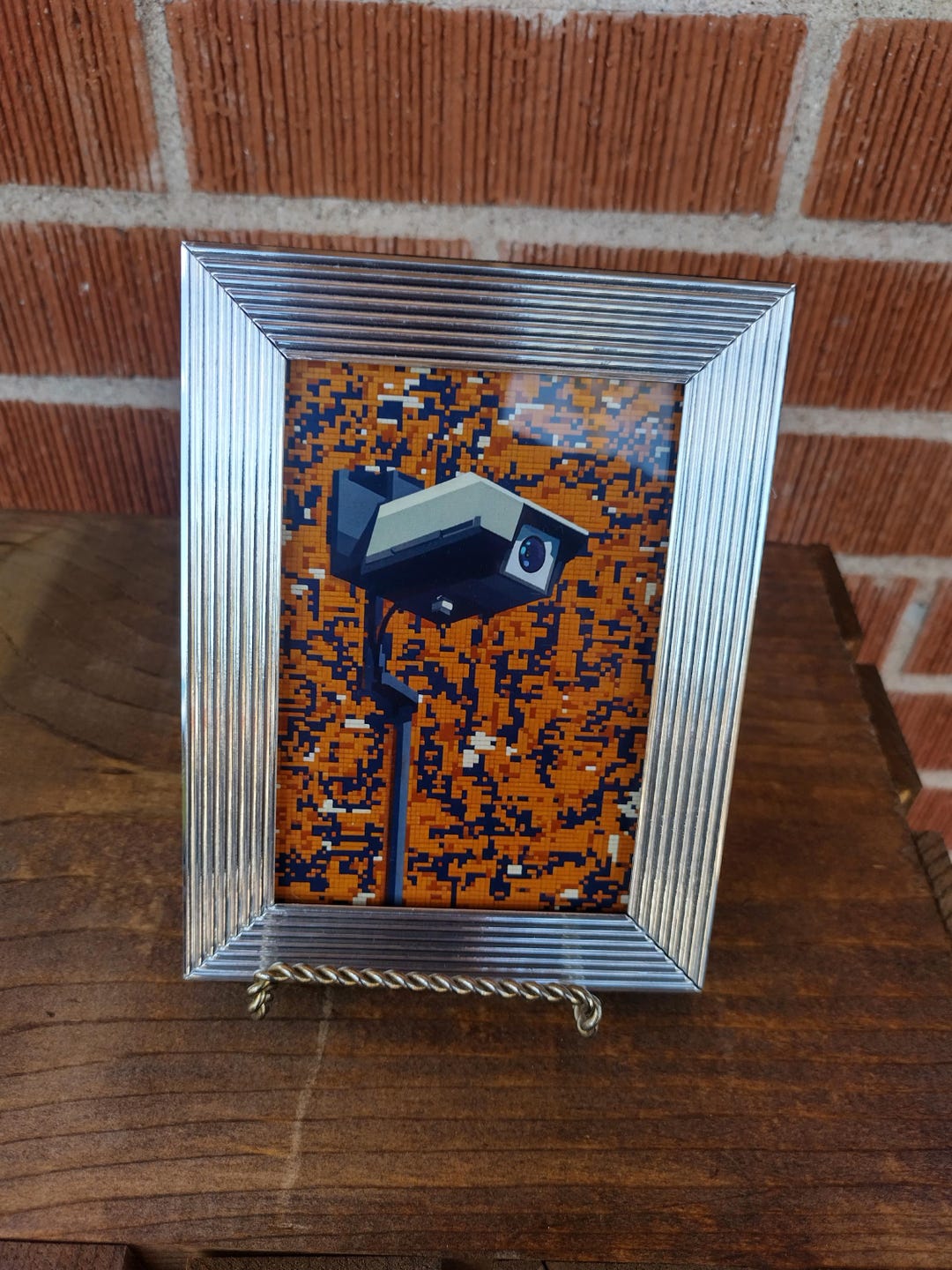 8 Bit Security Camera Framed Mini Art Print Lo-fi Pixel Art by Neon ...