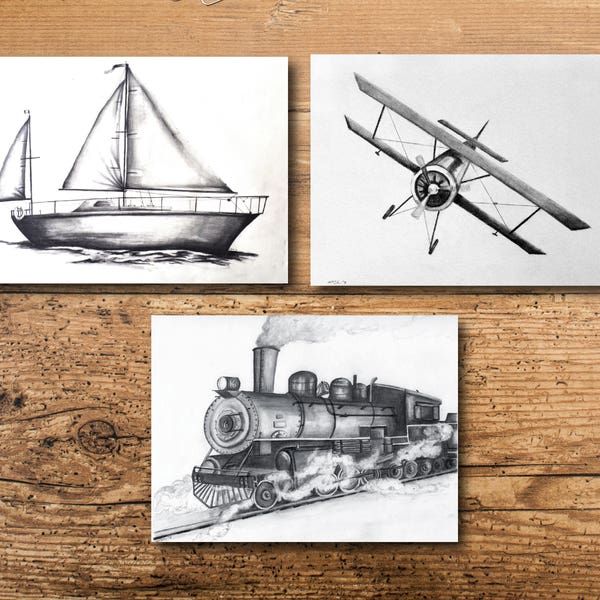 Transportation Art - Etsy