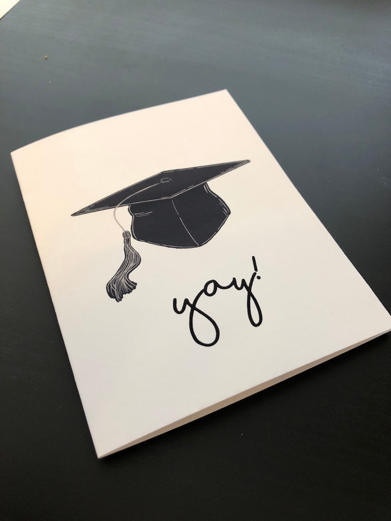 Graduation Card Unique Grad Card Simple Graduation Card | Etsy