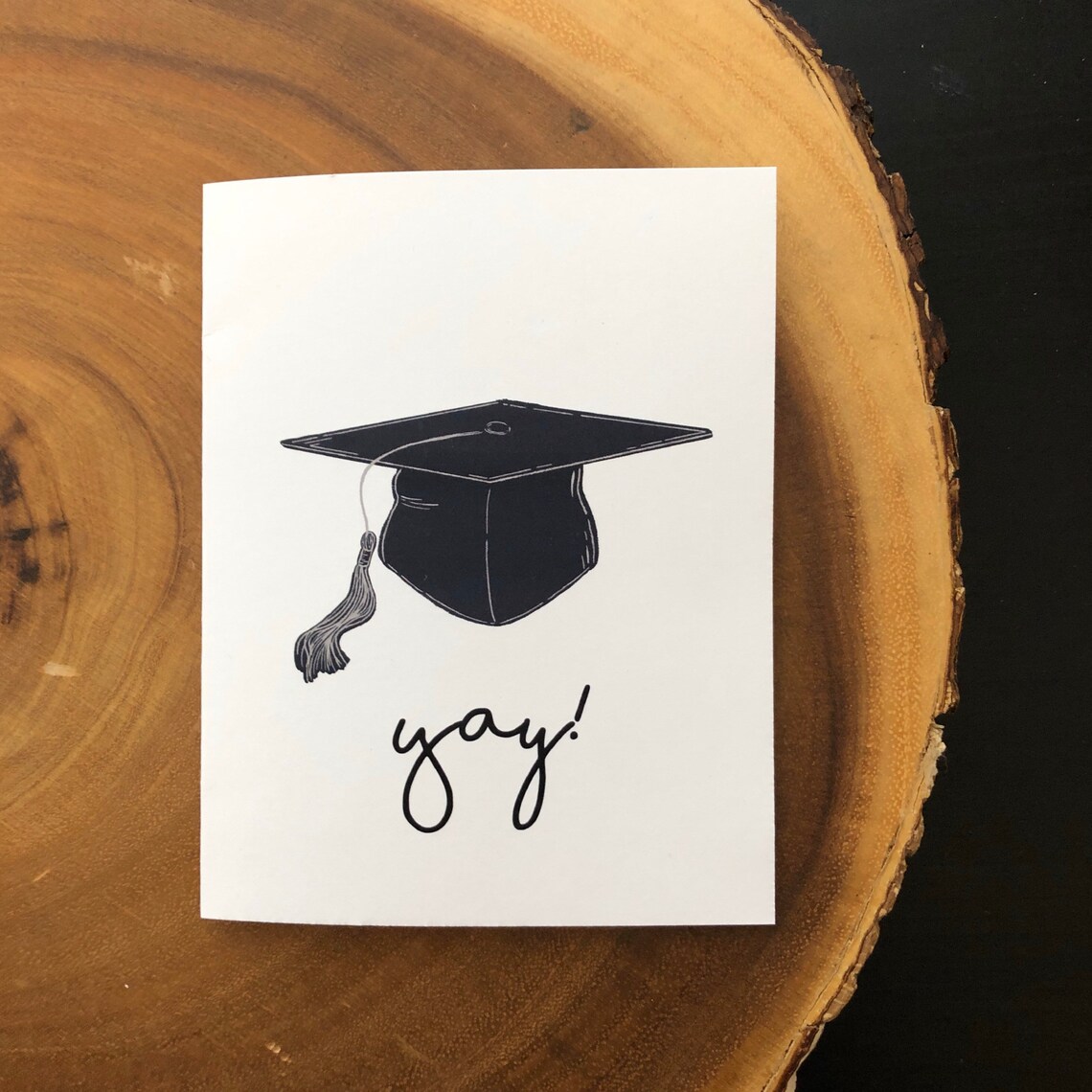 Graduation Card Unique Grad Card Simple Graduation Card | Etsy