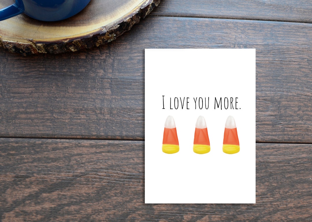 Funny Fall Card, Candy Corn Card, Candy Corn Card, Halloween Card, Fall ...