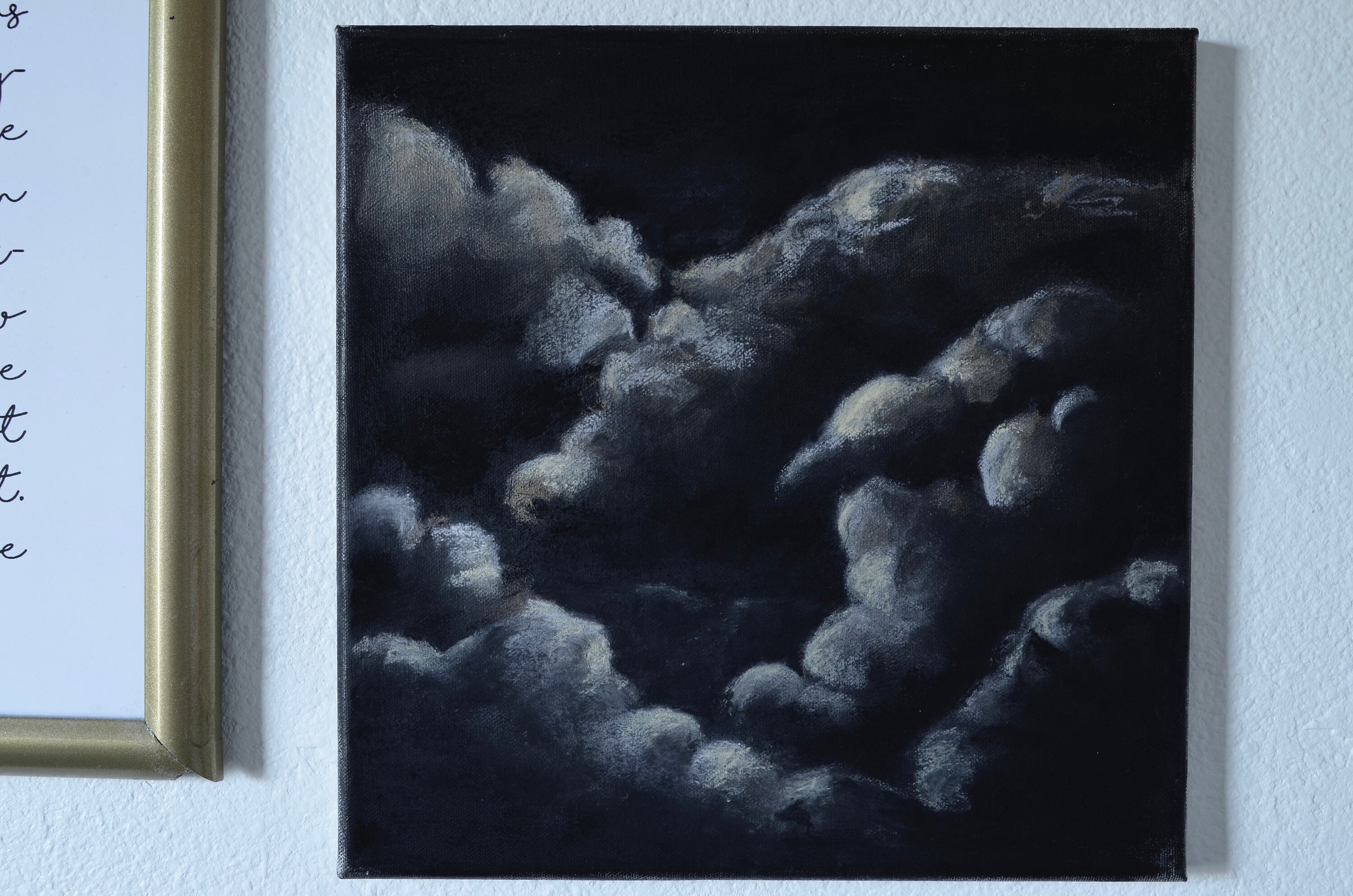 Cloud Painting Original Canvas Artwork One of a Kind Art | Etsy