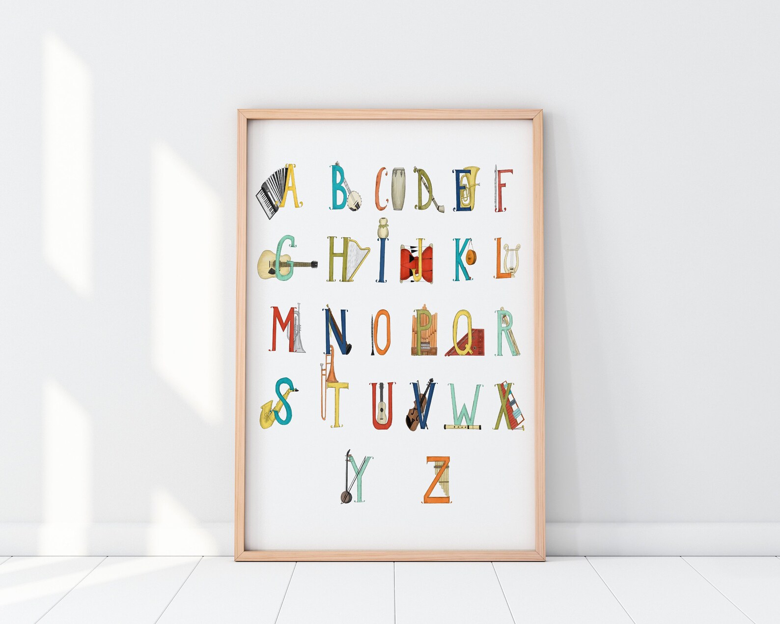 Alphabet Poster ABC Wall Art Elementary Teacher Gift Music - Etsy