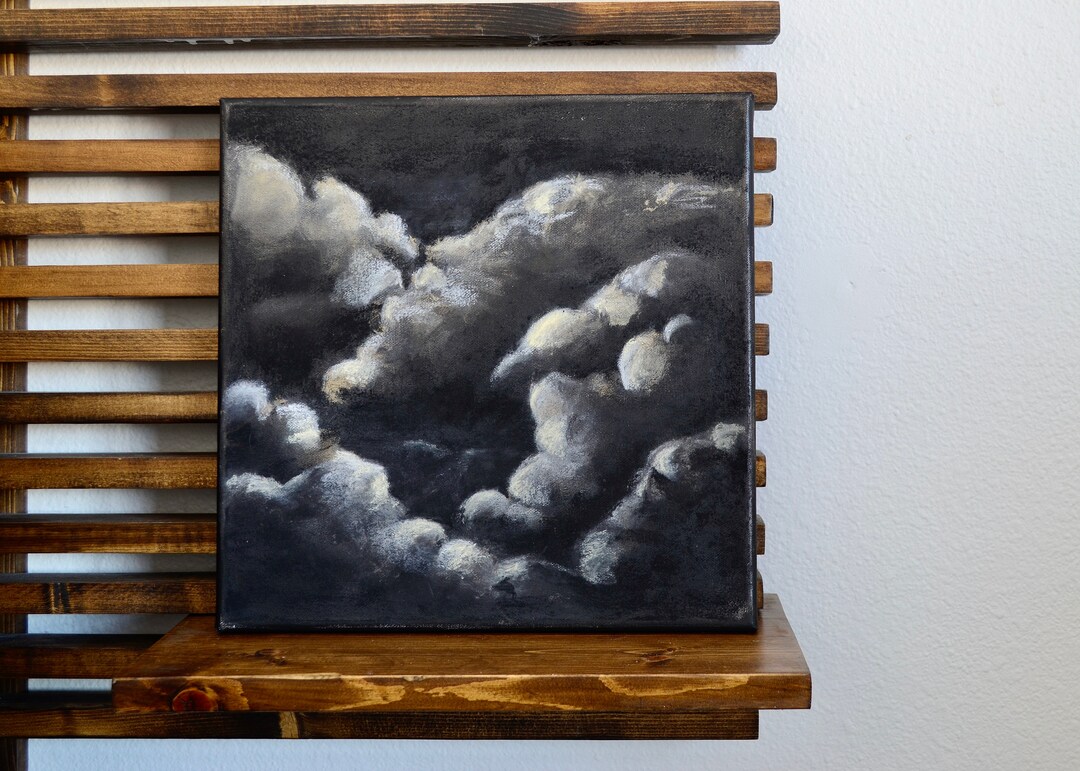 Cloud Painting Original Canvas Artwork One of a Kind Art - Etsy