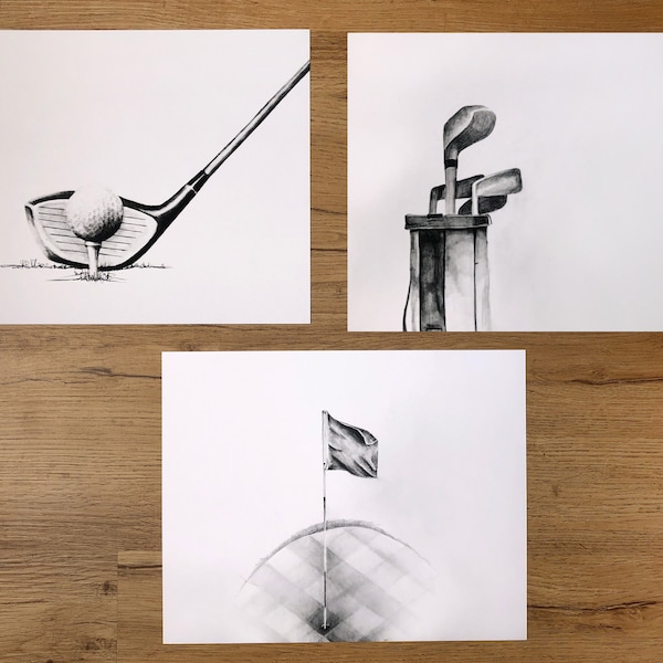 Golf Art - Etsy
