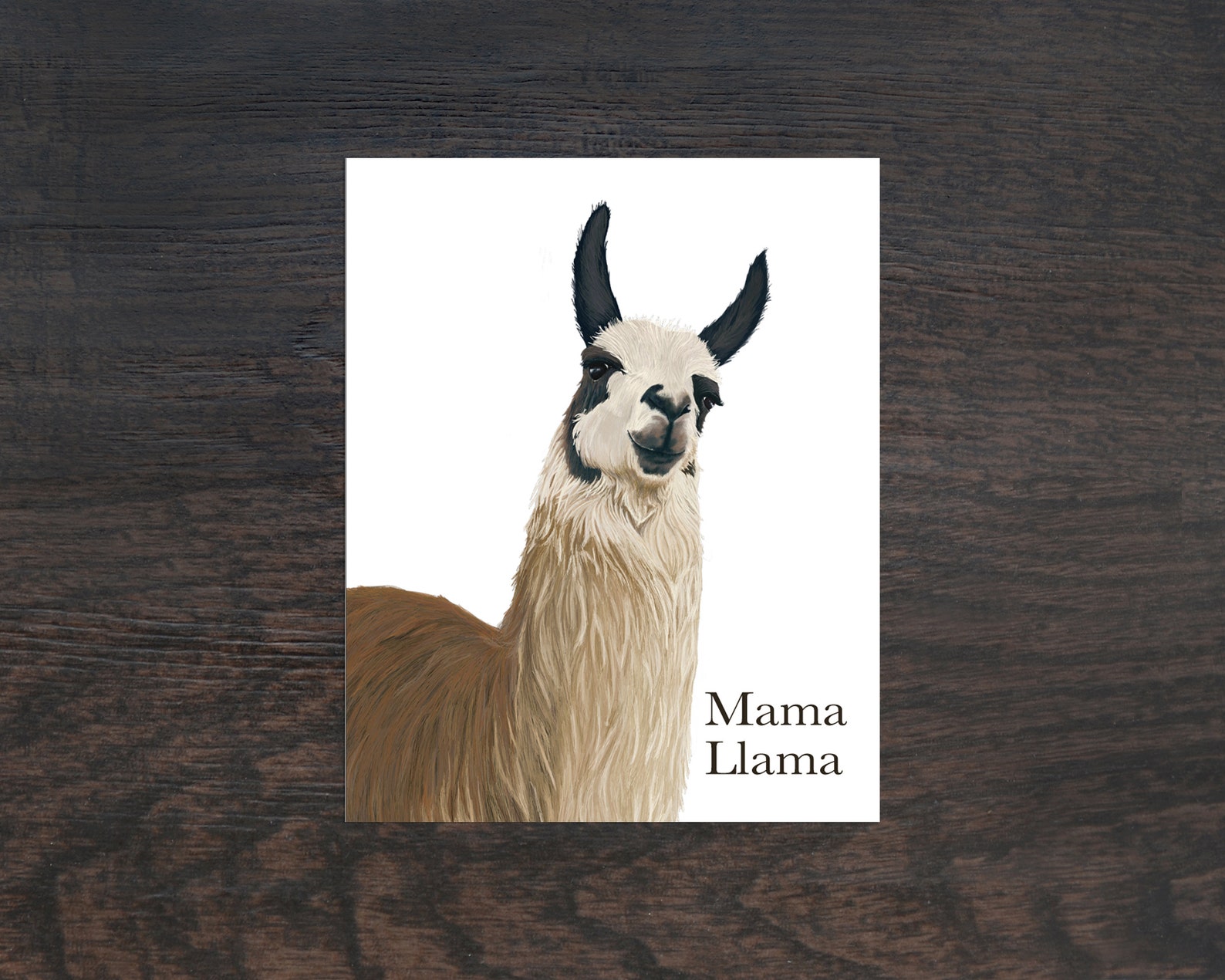 Llama Art Llama Gift Llama Decor Personalized Llama Art - Etsy