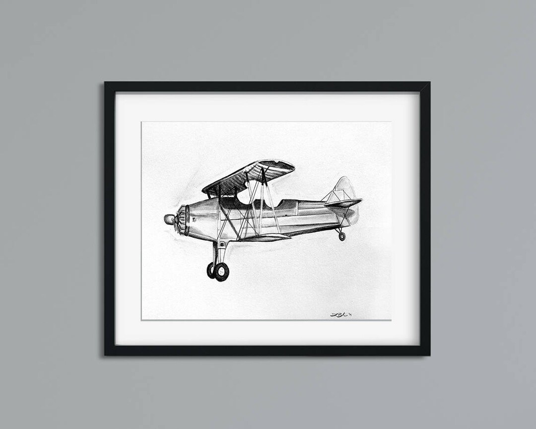 Airplane Wall Art, Airplane Decor, Vintage Airplane Decor, Vintage ...