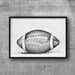Football Poster Custom Football Poster Football Art - Etsy