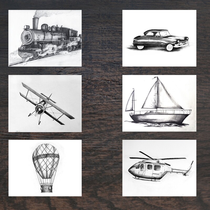 Transportation Art - Etsy