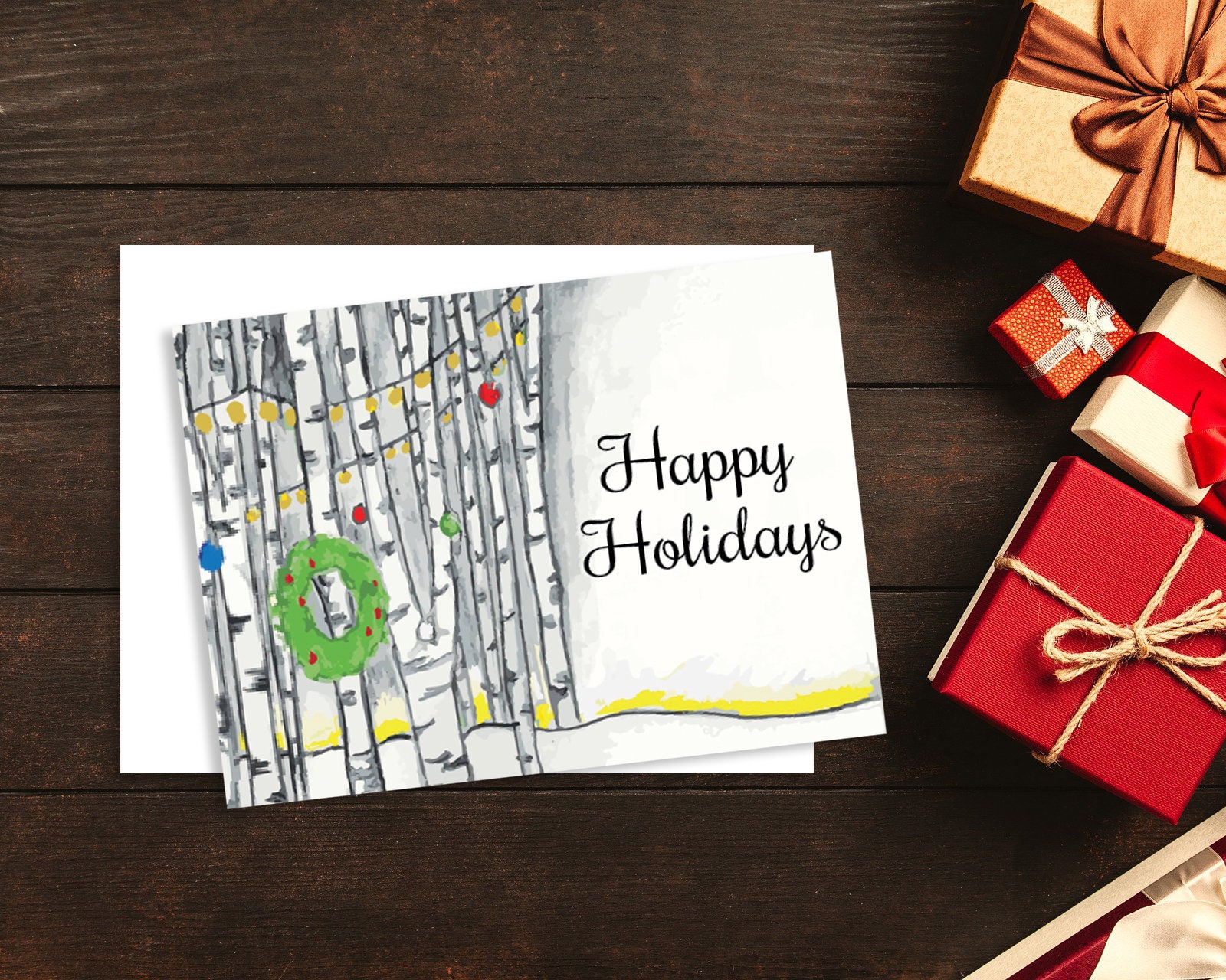 Happy Holiday Card for Business Holiday Card for Employees - Etsy